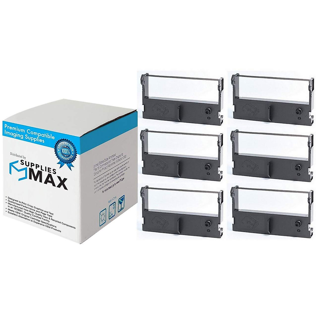 SuppliesMAX Compatible Replacement for Citizen CD-S500/CSD-S501/CD-S503 Purple P.O.S. Printer Ribbons (6/PK) (62355)