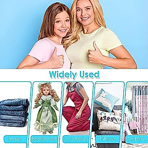 Sewing Machine Portable, 2-Speed Mini Sewing Machine for Beginners, Safe Sewing Kit & Easy to Use Small Sewing Machine with Extension Table, Light, Foot Pedal, Best Gift for Kids Women and Household