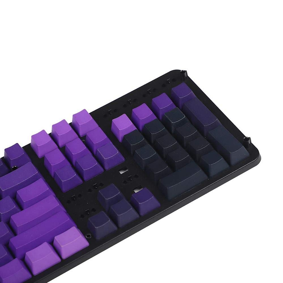 108 Key Mechanical Keyboard 108 87 61 Dyed Purple Black Gradient PBT Profile Keycap for 104 TKL 60% Switches Mechanical Gaming Keyboard