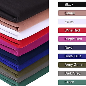 Kachanaa Soft Head Scarfs Headbands for Women Stretch Jersey Head Wraps Solid Color African Hijab Scarfs Summer Breathable Turbans(Orange)