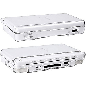 KlsyChry Transparent Hard Shell Case Cover Compatible with Nintendo DS Lite NDSL, Replacement Protective NDS Lite Crystal Clear Housing Case（Not for Nintendo DS or Dsi）