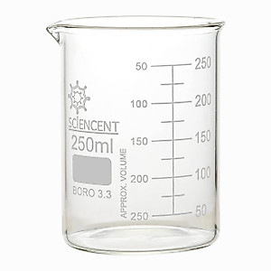 SCIENCENT Glass Beaker 250ml
