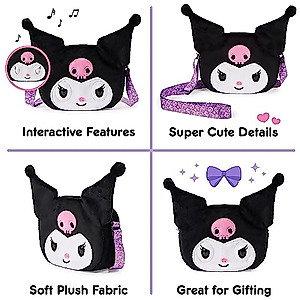 Purse Pets, Sanrio Hello Kitty and Friends, Kuromi Interactive Pet Toy & Crossbody Kawaii Purse, Over 30 Sounds & Reactions, Girls & Tween Gifts