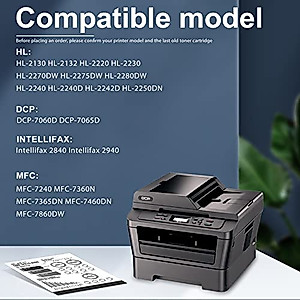 TN450 Black High Yield Toner Cartridge Replacement for Brother MFC-7240 MFC-7860DW Printer,TN4501PK