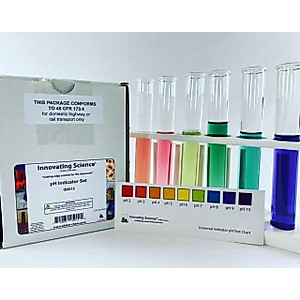 pH Indicator Set - Includes 3 Solutions & Color Charts - The Curated Chemical Collection by Innovating Science