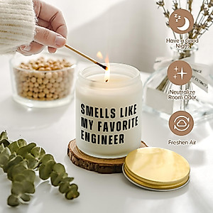 Engineer Gifts - Thank You, Graduation, Retirement Gift for Engineer, Birthday Christmas Gift for Engineering Student Civil Mechanical Software Future Engineer, Funny Appreciation Candle for Men Women