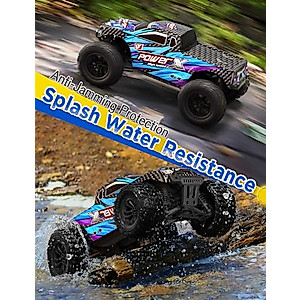 1:18 Scale All Terrain RC Cars, 4WD 40KM/H High Speed Remote Control Car w/2 Batteries for 40 Min Play, 2.4Ghz Off Road Monster Truck, 2.4GHz Electric Vehicle Toys Gifts RC Cars for Adults and Kids