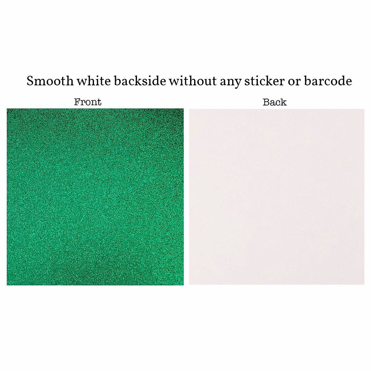 Crafasso 12" x 12" 300gms Heavy & Premium Glitter cardstock, 15 Sheets, Green