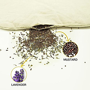 Omved Baby's First Pillow with Cotton Cover Rai Mustard Seeds Pillow with Lavender