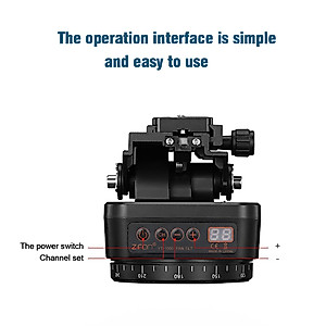 Mcoplus YT-1000 Remote Control Pan Tilt Head, Automatic Motorized Rotating Panoramic Head for Smartphones/DSLR Cameras/Action Cameras (Limited Weight Under 1kg)