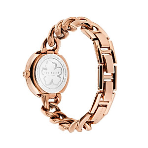 Ted Baker Women's Quartz Stainless Steel Strap, 12 Casual Watch (Model: BKPMSS2049I),Rose Gold/Cream