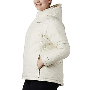 Columbia Women's Standard Heavenly Hooded Jacket, Chalk, Medium