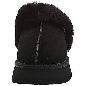 UGG Women's Disquette Slipper, Black, 8