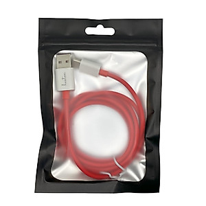 USB-A to Type-C 120w (max) Fast Charging Cable, 4 Feet (1.2 Meters) - 1Pack RED TPE