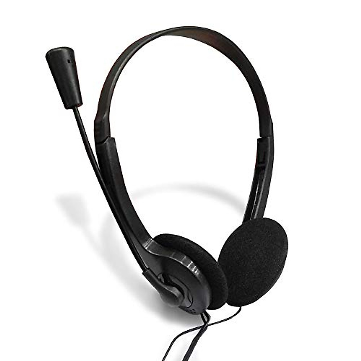 Baost Wired Over Ear Headphones with Microphone Foldable Headsets Wired Stereo Headset for 3.5mm PC Computer Laptop Random
