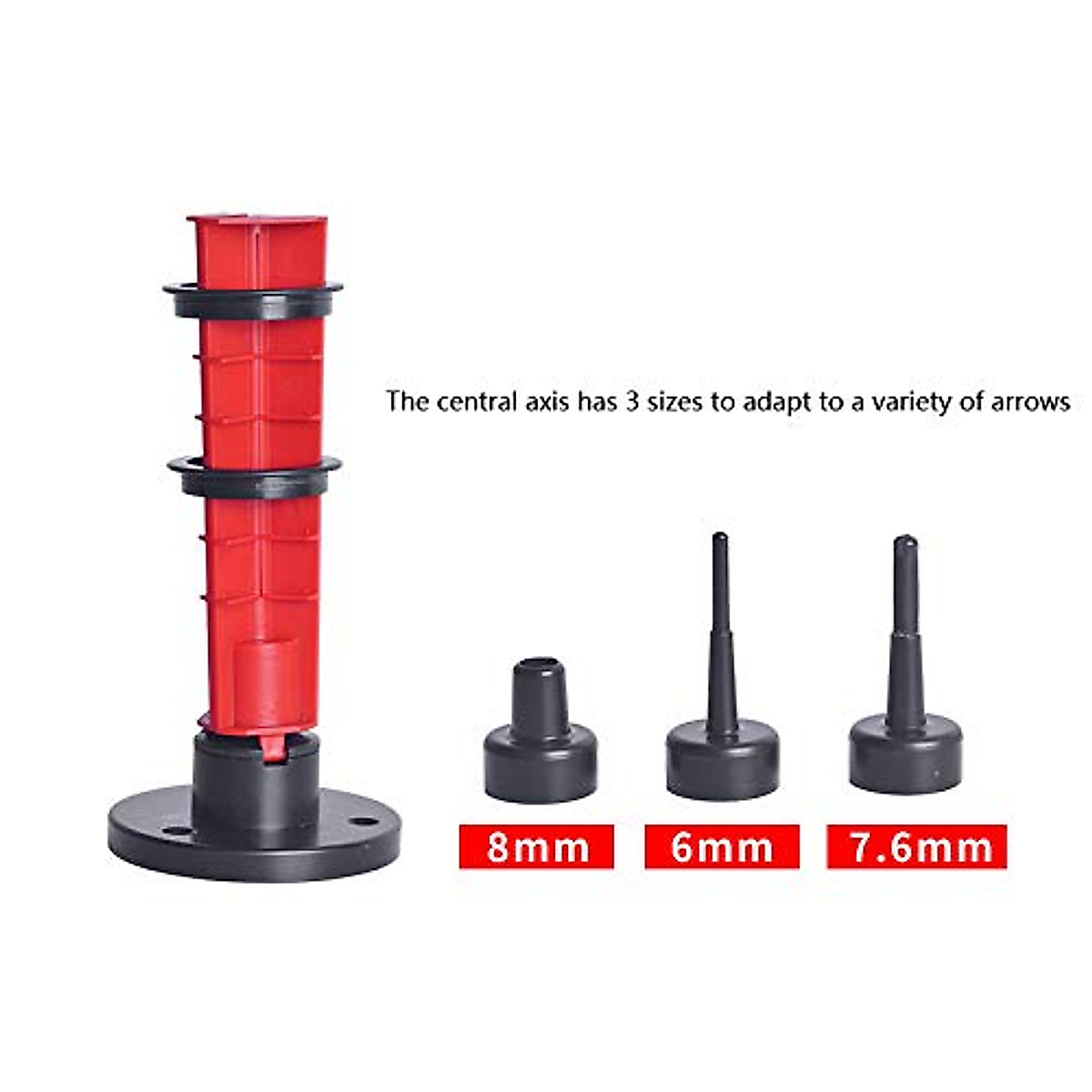The New Cylindrical Adjustable Helix Tower Fletching Jig Straight and Helix Tool with Scale for DIY Archery Arrows Suitable for Multi-Size Arrows