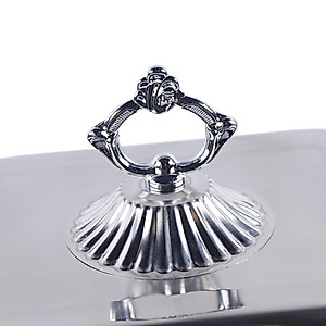 TFCFL Stainless Steel Food Warmer Chafer Chafing Dishes Buffet Set Square Buffet Stove Buffet Warming Container for Home and Restaurant Use