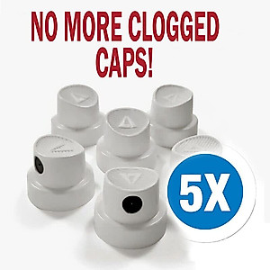 Spray Paint Caps for Rust-Oleum Spray Paint, Painters Touch 2X Ultra Cover, (5) Pack OEM Direct Fitment Caps