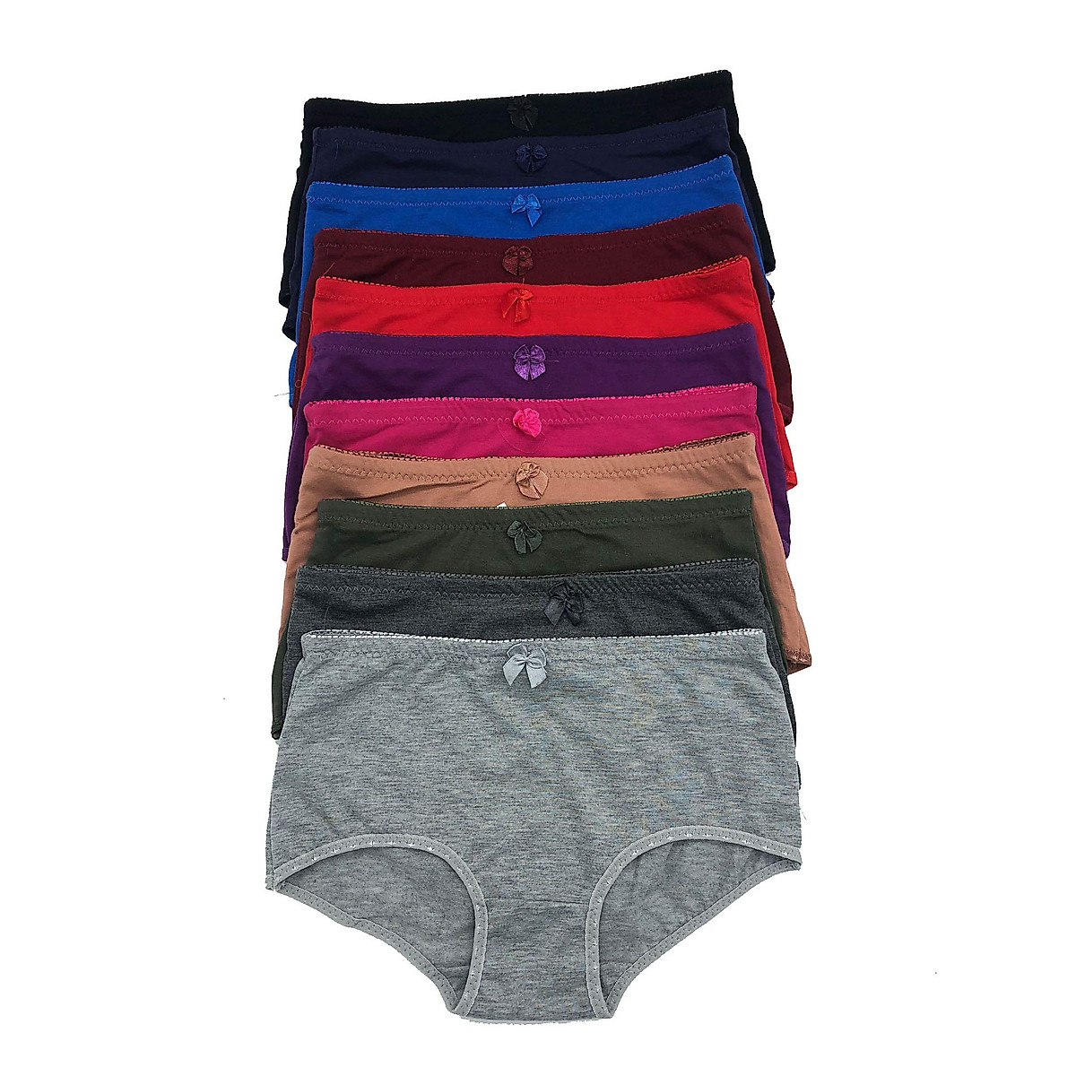 Iheyi 6 pieces Underwear Basic Women Bikini Panty S-XL (2XL)