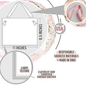 Wedding Memorial Sign for Bride's Dad | Reserved Chair Banner | Celebrating With Us In Heaven (Passed Away) Classic Formal Fonts (Father of the Bride)