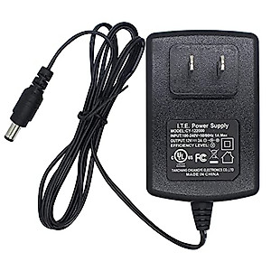 [UL Listed] AC to DC 12V 2A Power Supply Adapter 5.5mm x 2.1mm for CCTV Camera DVR NVR,LED Strip,24 Watt Max,1.2m Cord