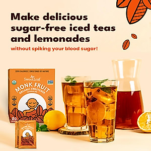 Sweetleaf Monk Fruit Organic Sweetener Granules 80 Packets