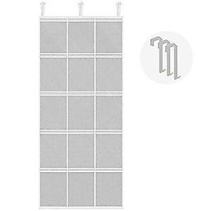 Cruise On Large Mesh Over Door Hanging Organizer 15 Pocket White Cabin Organization Shoe Holder & Cruise Essentials Storage