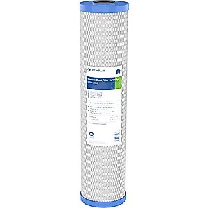 Pentair Pentek EPM-20BB Big Blue Carbon Water Filter, 20-Inch, Whole House Modified Epsilon Carbon Block Replacement Cartridge with Bonded Powdered Activated Carbon (PAC) Filter, 20" x 4.5", 10 Micron