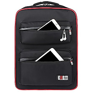 BUBM Game Storage Bag Backpack Travel Carrying Case for PlayStation 5 PS5/PS4/PS4 Pro/Xbox and Accessories Black