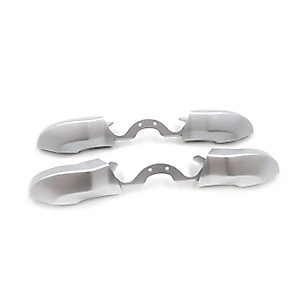 EEkiimy 2 Packs Replacement Paint Silver LB RB Bumpers Triggers+T8 Screwdriver T6 Screwdriver for Xbox One Elite Controller Repair parts Xbox One Controller Bumpers 3.5mm