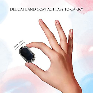 [2 Packs] Diamond-Encrusted Baked Enamel Glitter Bling Bling Phone Ring Holder, Sparkle Phone Ring Grip Artificial Diamond Stand,Rhinestone Cell Finger Ring for Phones,Pad