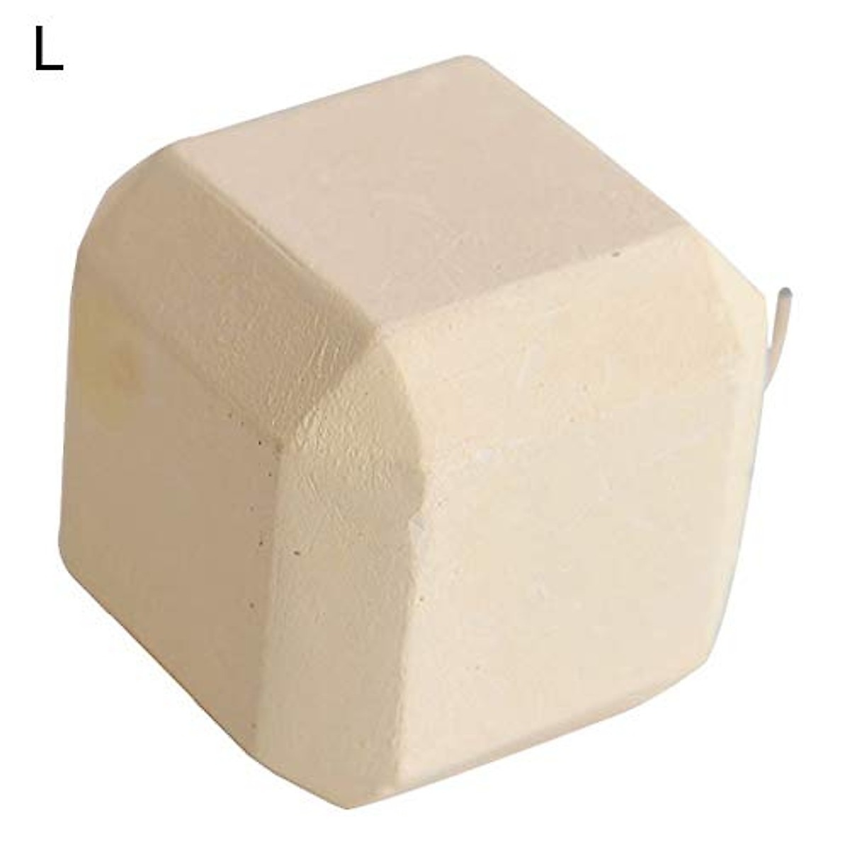 lEIsr00y Hamster Rabbit Chew Stone, Pet Hamster Rat Rabbit Grinding Mineral Stone Chew Non-Toxic Calcium Cube Toy - L