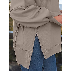 Trendy Queen Womens Oversized Sweaters Sweatshirts Crewneck Hoodies Winter Fashion Clothes Y2k Teen Girls Cute Preppy Fleece Outfits 2024