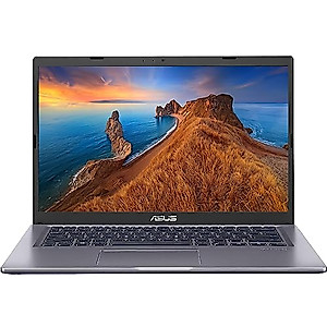 ASUS 14" VivoBook Laptop with Fingerprint Reader & Backlit Keyboard, FHD Display, Intel Core i3-1115G4, 8GB RAM, 256GB SSD, Webcam, HDMI, USB-C, Wi-Fi 5, Windows 11 Home, Grey