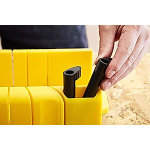 Stanley 1-20-600 Saw Storage Miter Box with Saw, Black