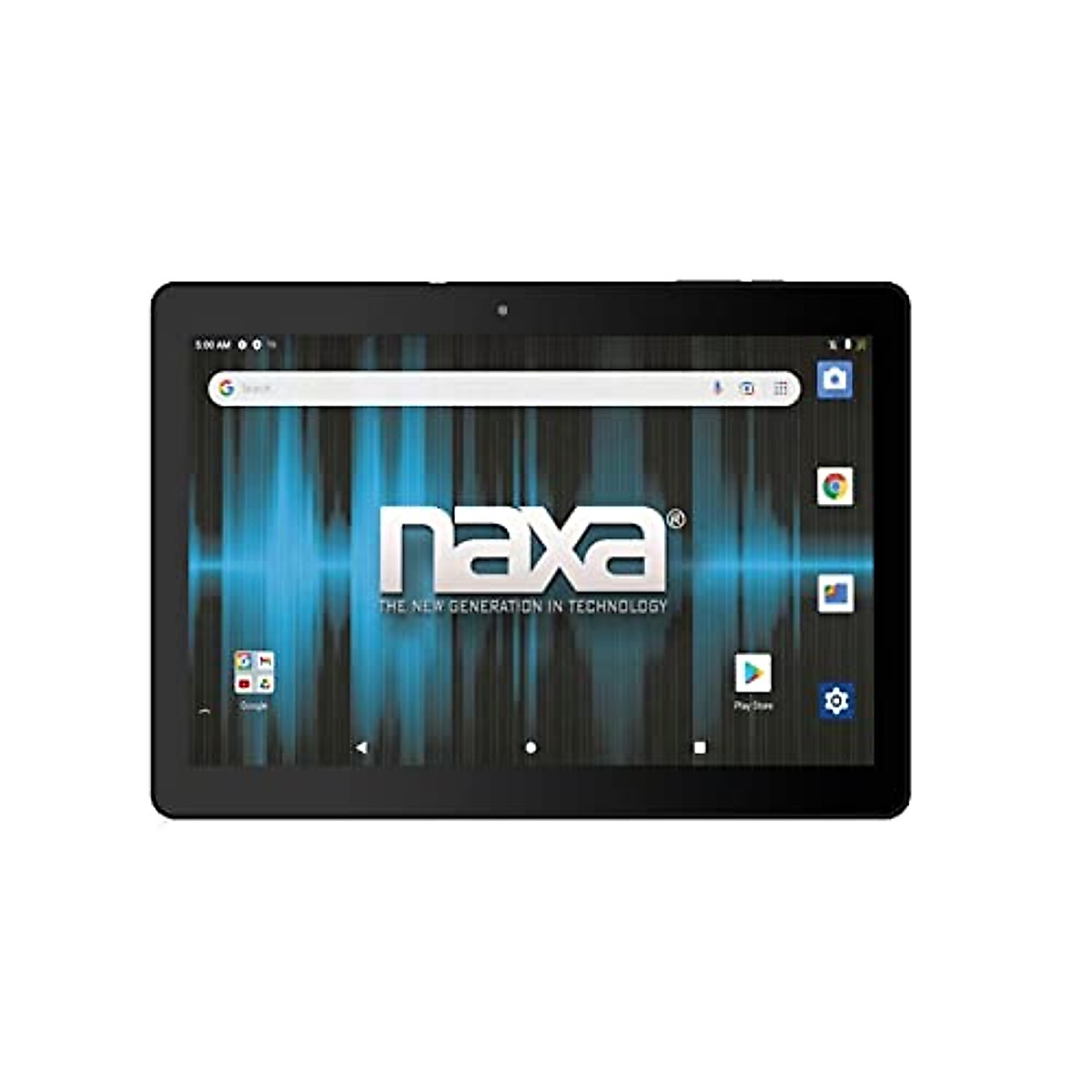 Naxa NID-1021 Core Android 11 Tablet with 10.1” HD IPS Screen and USB Keyboard Case, 1.6 GHz Quad Core Processor, 2GB Ram, 16GB Storage, Front and Rear Cameras, Speaker and Microphone, Black