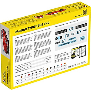Heller 80709 Jaguar Type E 3L8 FHC Plastic Model Kit, 1:24 Scale