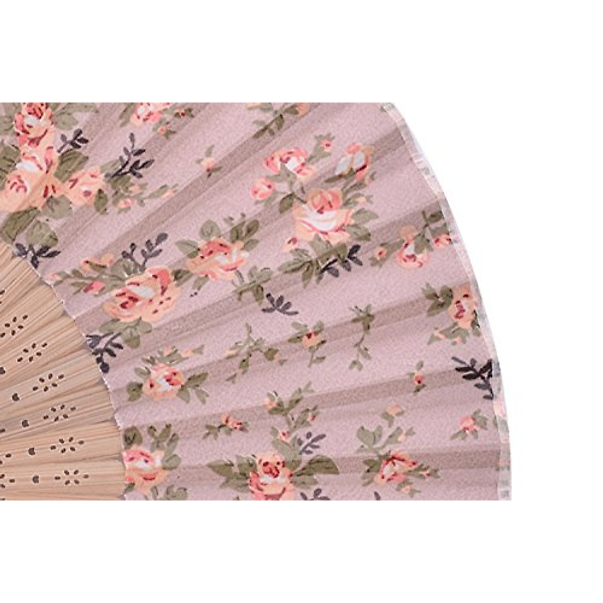 Folding Hand Fan Transparent Hand Fans Chiffon with Beautiful Fabric For Party Wedding Gift Chiffon