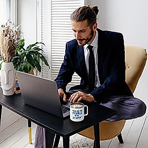 Qtencas Boss Day Gifts, These Are The Tears of my Staff Funny Travel Mug, Boss Gifts for Bosses Employers Workers Friends Coworker Men Women Christmas, 12oz Stainless Steel Insulated Boss Mug, White
