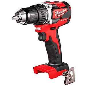 Milwaukee M18 18-Volt Lithium-Ion Brushless Cordless 1/2 Inch Compact Drill/Driver (Tool-Only) 2801-20 (Renewed)