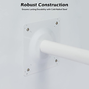 VONLUCE Modern Square Dining Table for 2 and 4 Person, 32 Inch Small Pedestal Kitche Dinner Table, Mid Century Style with 220lb Capacity, White