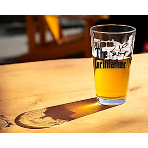 Funny Beer Glass Set For Men - Humorous Fathers Day Gift For Men - Best Dad Or Stepdad Gift for Summer Grilling, Valentines Day, Birthday, Christmas Stocking Stuffer - Beer Glass Grill Accessories