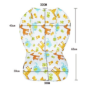 Twoworld Baby High Chair Seat Cushion Liner Mat Pad Cover Animal Breathable