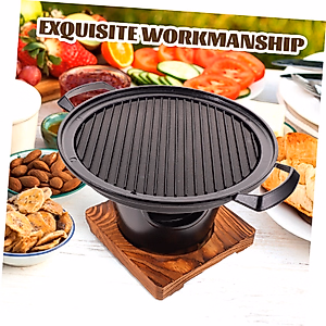 Happyyami 1 Set mini rotisserie grilling accessories for outdoor grill grilling tools for outdoor grill small portable grill portable bbq roaster portable grill girl charcoal aluminum alloy