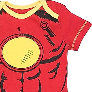 Marvel Avengers Iron Man Infant Baby Boys Cosplay Bodysuit and Pants Set 12 Months