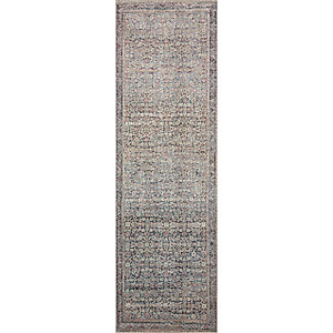 Loloi II Adrian Collection ADR-04 Area Rug 7'-6" x 9'-6" Denim/Multi Rectangular 0.18" Thick