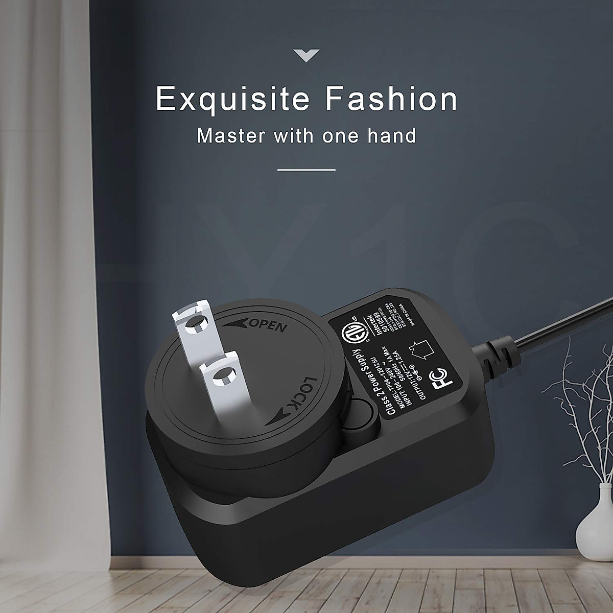 F1TP 15W Replacement Power Cord for Echo Dot 3rd Generation, Echo Dot 3rd 4th Gen with Clock, Echo Show 5, Echo Dot with Clock, Echo Spot, Echo TV Cube 6.6Ft Power Cord