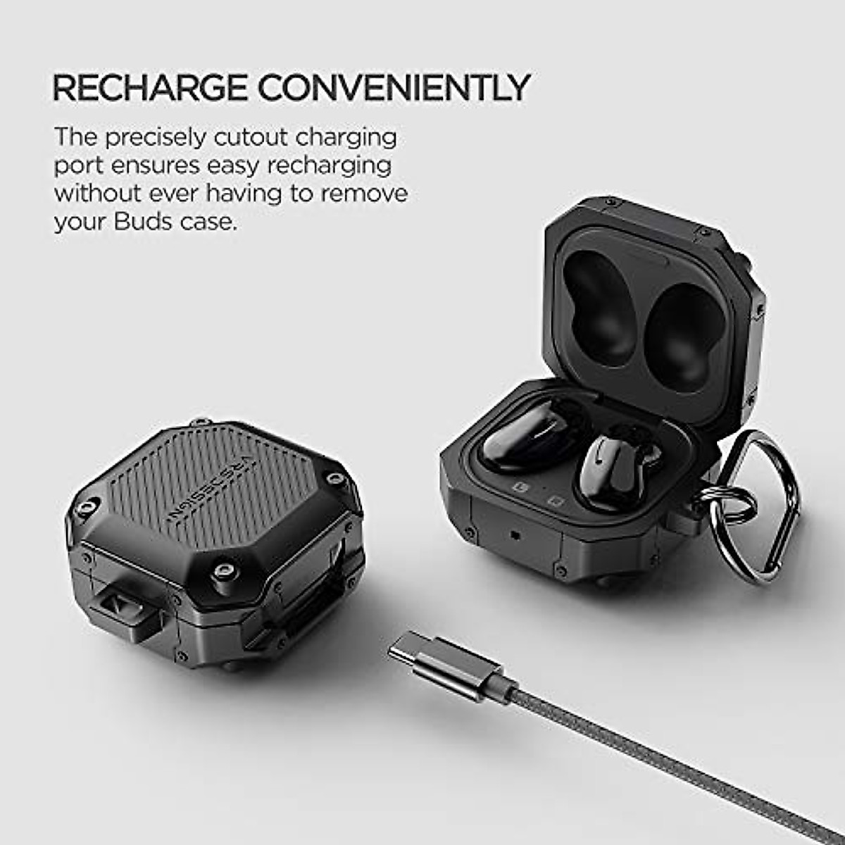 VRS Design Active Fit for Galaxy Buds2 Pro Case (2022) / Galaxy Buds 2 Case (2021) / Galaxy Buds Pro Case (2021) / Galaxy Buds Live Case (2020)