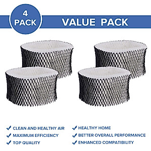 THVGUL cherliyy 4 Pack HWF62 Humidifier Filters Compatible with Holmes & Sunbeam Humidifier Filter A, Replacement Parts HWF62, HWF62CS, HWF62D, SF212, SCM1100, SCM1701, SCM1702, SCM1762, SCM2409