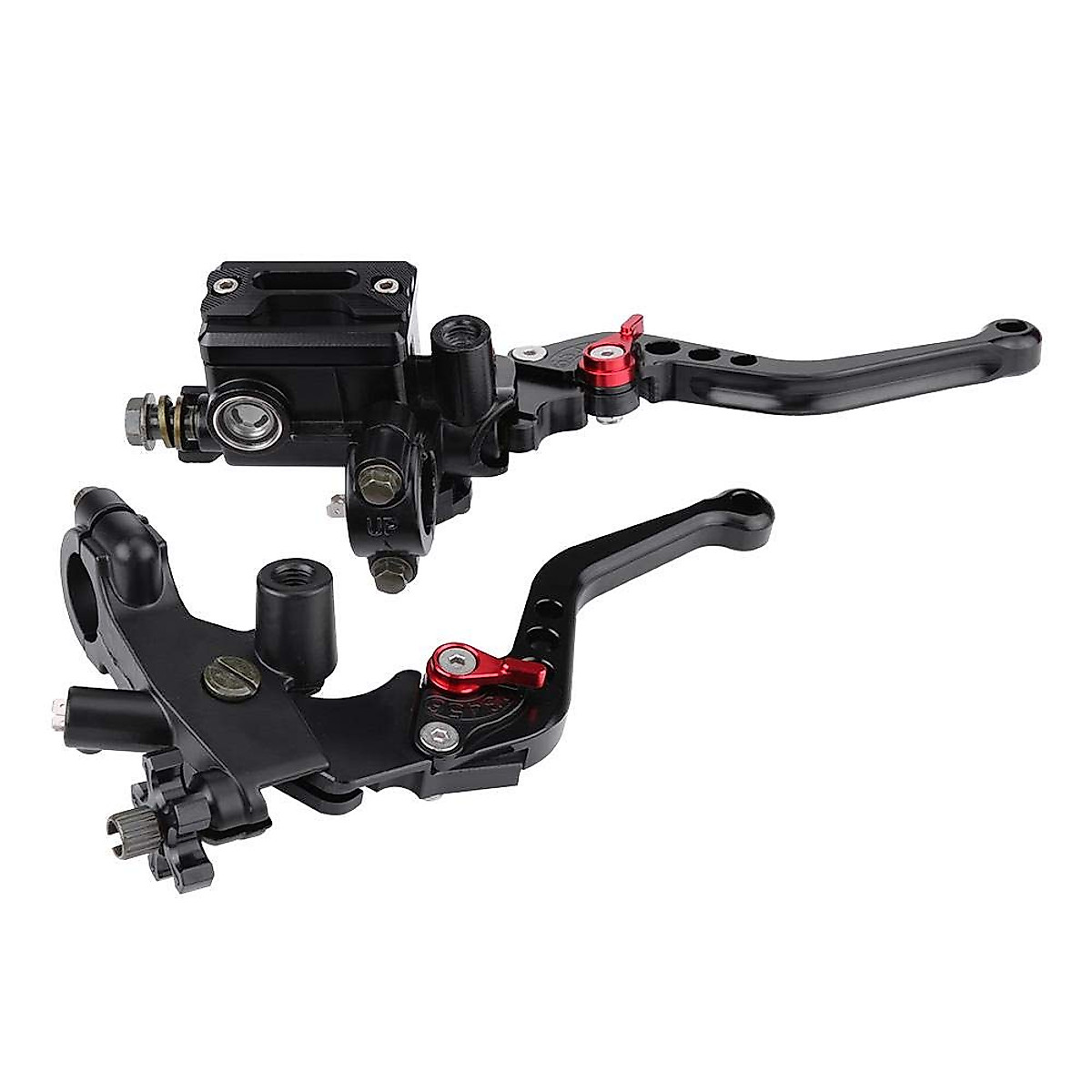 7/8" 22mm Handlebar Brake Master Cylinder Lever, Brake Lever Motorcycle Clutch for ATV Quad Moped Pit Dirt Bike Kids Motorcycle, 1 Pair - Left and Right Side